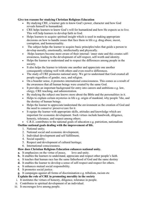 Cre Form 1 Revision Topical Questions And Answers 2023 13323