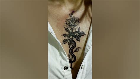 تتو دخترونه 🌹 Rose And Snake Youtube