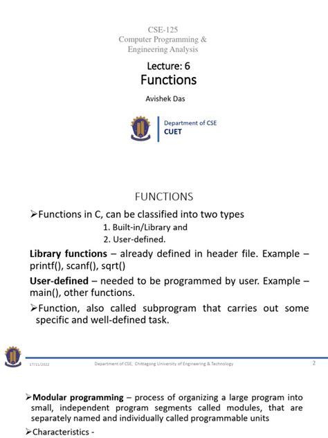 Lecture 6 Pdf Modular Programming Parameter Computer Programming