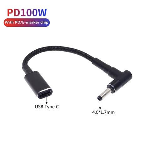65w Universal Laptop Power Adapter Connector Fastชาร์จสายเคเบิลusbประเภทcหญิงnotebook Charger