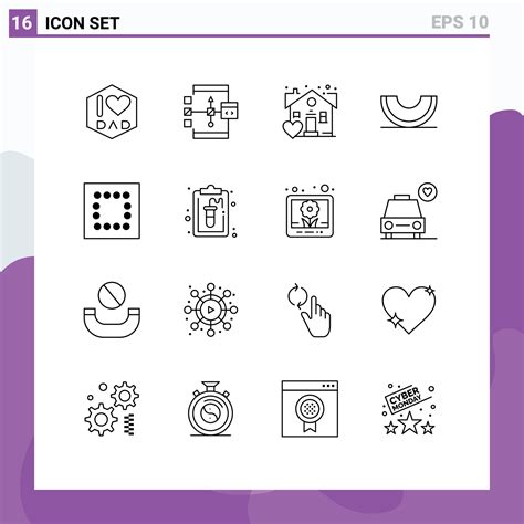 Group Of 16 Modern Outlines Set For Minimize Slice Estate Melon Food Editable Vector Design