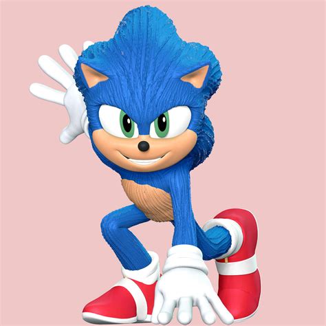 Sonic Sonic The Hedgehog 3 Fan Art 3d Model By Lovemodel