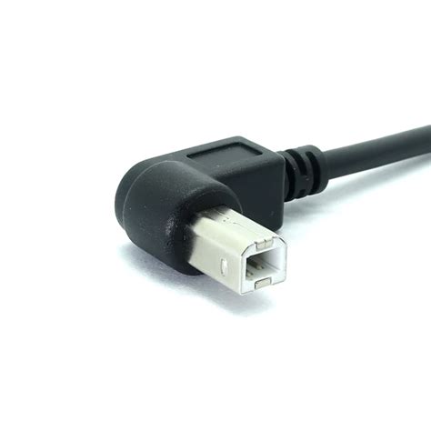90 Degree Usb B Printer Cable Usb2 0 A Male To B Male Data Transfer Charging Cable