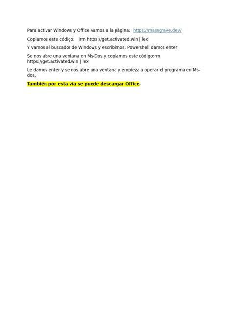 Activar Windows Y Office Con Powershell Pdf