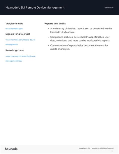 Hexnode Uem Remote Device Management Pdf