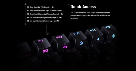 Asus Rog X901 Strix Scope Ii 96 Gaming Keyboard Hot Swappable Rog