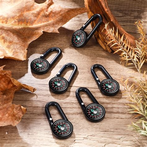 Kanayu Magnetic Compass Keychain Small Pocket Mini