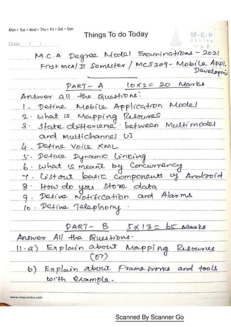 MC MAD Mobile Application Development Studocu