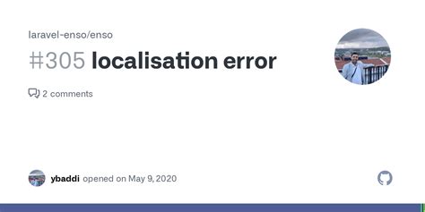 Localisation Error Issue 305 Laravel Enso Enso GitHub