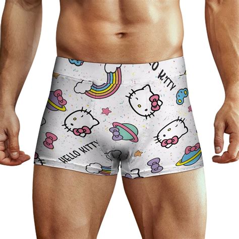 Hello Kitty Mens Cartoon Boxer Briefsmens Underwear Xl