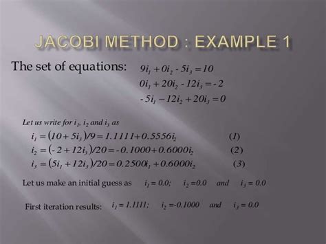 jacobi method