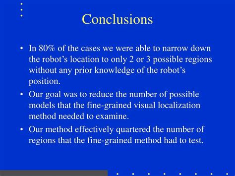 Ppt Topological Mobile Robot Localization Using Fast Vision Techniques Powerpoint Presentation