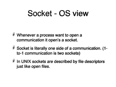 Ppt Sockets And Intro To Io Multiplexing Powerpoint Presentation Free Download Id3813288