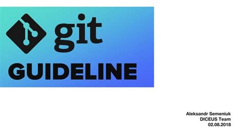 Git Guideline Pdf