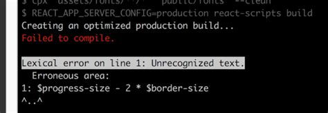 Failed To Compile React App