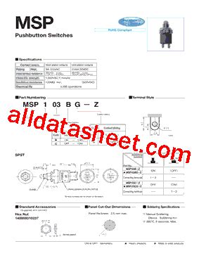MSP Datasheet PDF Copal Electronics