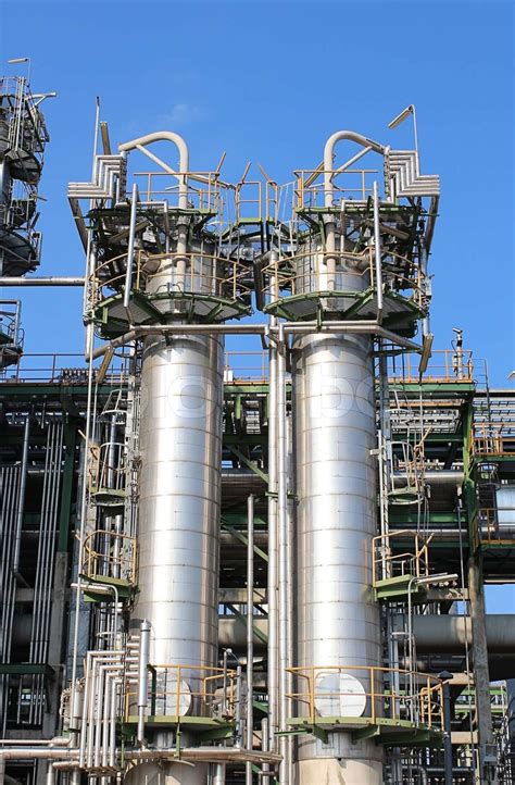 Structure Of Petroleum And Chemical Plant Stock Image Colourbox