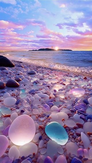 玻璃海滩 风景手机动态壁纸 风景手机壁纸下载 元气壁纸