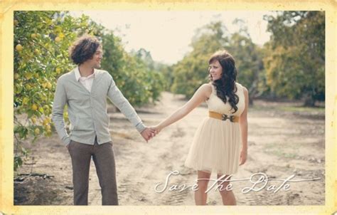 Vintage Style Photo Save The Dates