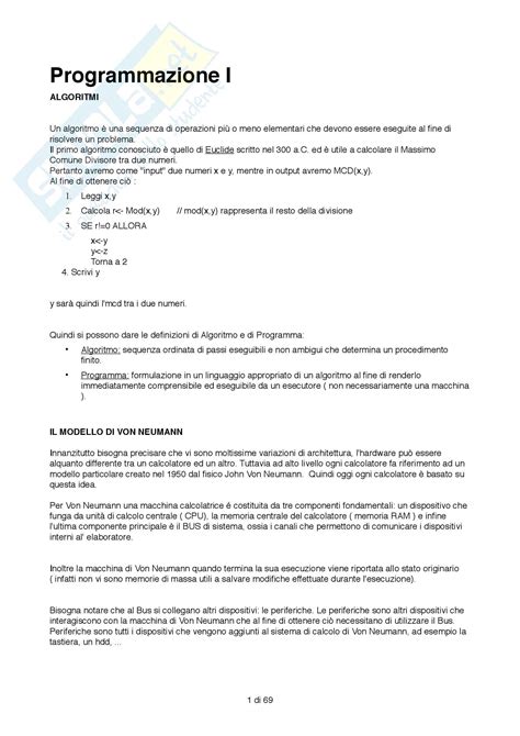 Programmazione Java Appunti Di Programmazione