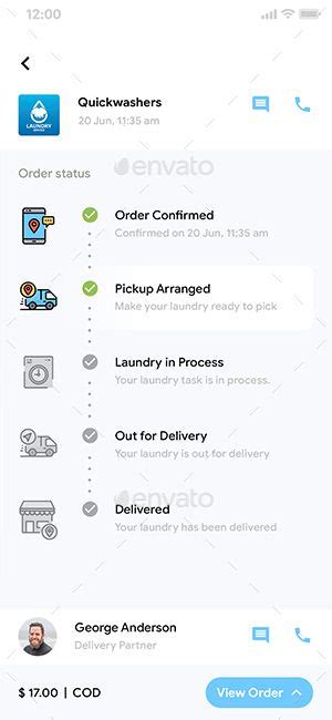 laundry delivery app ui kit with multi vendor booking