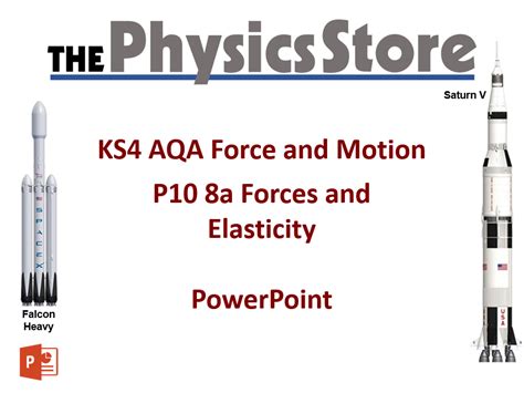 KS GCSE Physics AQA P A Forces And Elasticity Teaching Resources