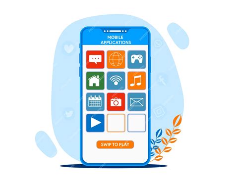 Premium Vector Vector Mobile Application Illustartion Premium Vector Vector Mobile Application Illustartion