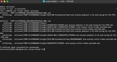 How To Unzip Multiple Files Into Same Folder One Scales