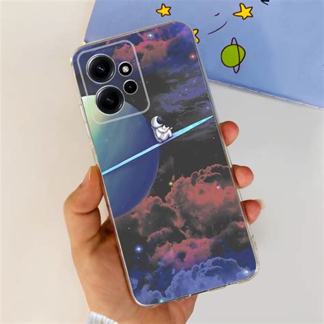 Funda De Astronauta Xiaomi Redmi Note 12 4G 5G Silicona Transparente Suave Cubierta Trasera 2023