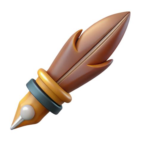 Beautiful Artistic Classic Quill Pen Nib Detail Cutout 4k 58011771 Png