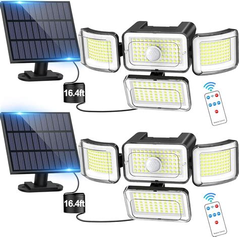 Apilab Solar Outdoor Lights 288 Led 3500lm Motion Sensor Outdoor