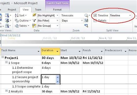 Add Project Summary Tasks And Outline Numbers In Project 2010