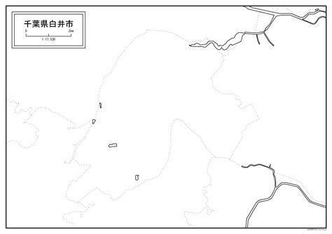 白井市の白地図を無料ダウンロード 白地図専門店