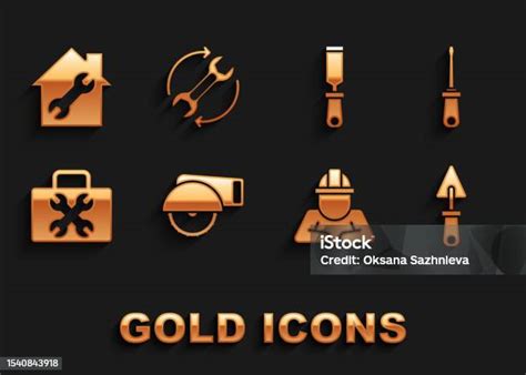 전기 원형 톱 스크루 드라이버 흙손 빌더 도구 상자 Rasp 금속 파일 집 수리 및 렌치 및 화살표 워크 플로우 아이콘을