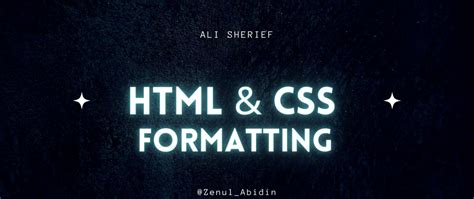 Formatting Html And Css For Beginners Dev Community