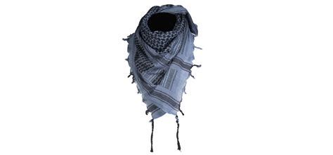 Echarpe Shemagh Coton 110 Cm X 110 Cm Blue Black