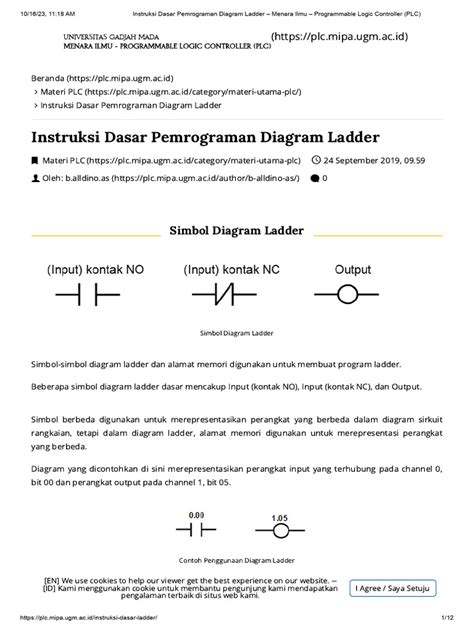 Instruksi Dasar Pemrograman Diagram Ladder Menara Ilmu Programmable