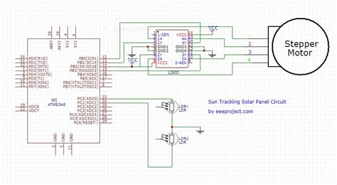 Circuit Diagram Of Solar Tracking System Using Microcontroller Circuit Diagram