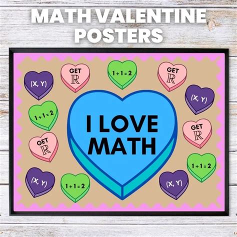 Math Valentine Square Puzzle Math Love