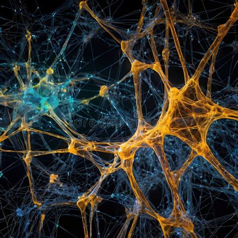 A Detailed Illustration Of Interconnected Neurons Forming A Complex