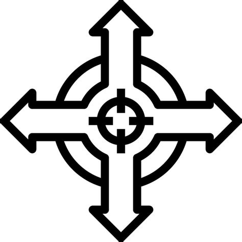 Cross With Arrows 50743679 Vector Art At Vecteezy