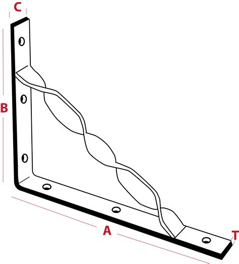 Twisted Stayed Brackets Galvanised Carinya