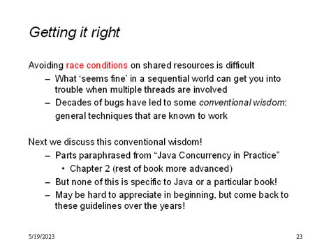 Cse332 23sp Lec18 Concurrency 2 Ink Cp3