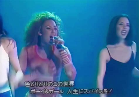 Spice Girls Visited Japan During The 19th 23rd October 1997 To Promote