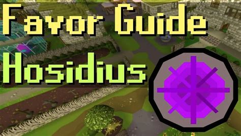 Osrs Hosidius Favour Guide Best Osrs Guides