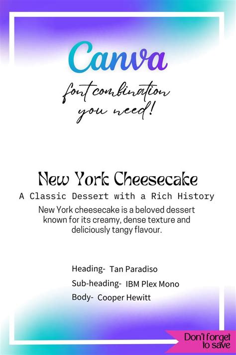 Canva Font Combinations You Need