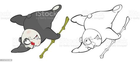 당신이 디자인 및 컴퓨터 게임에 대 한 귀여운 만화 캐릭터 팬더의 벡터 일러스트 레이 션 색칠 하기 책 개요 세트 곰에 대한 스톡 벡터 아트 및 기타 이미지 Istock