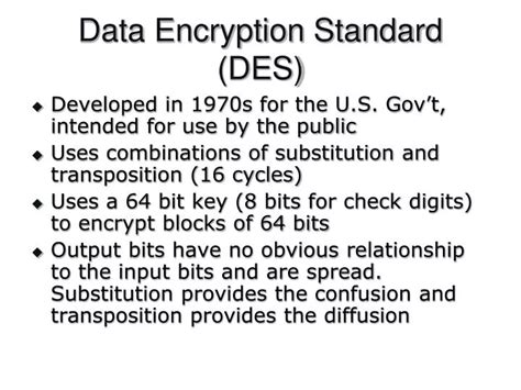 PPT Data Encryption Standard DES PowerPoint Presentation Free Download ID 4740619