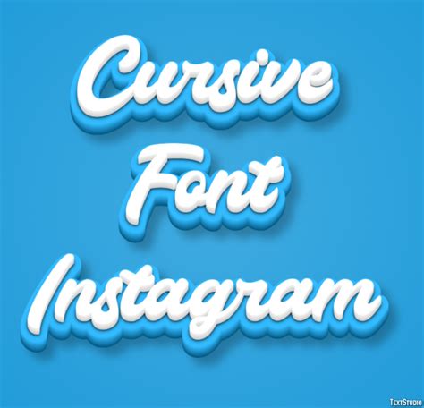 Cursive Font Instagram Text Effect And Logo Design Font