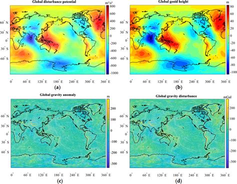 Global Gravity Field Parameters A Global Disturbance Potential B Download Scientific